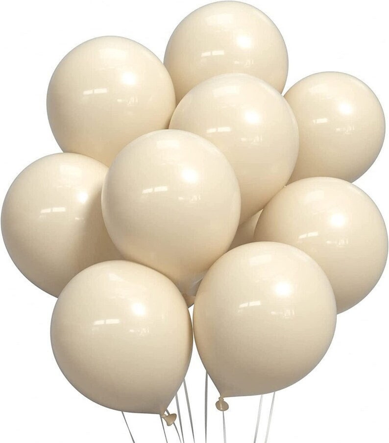 White Beige and Gold Balloon Arch Kit Birthday Party - Etsy