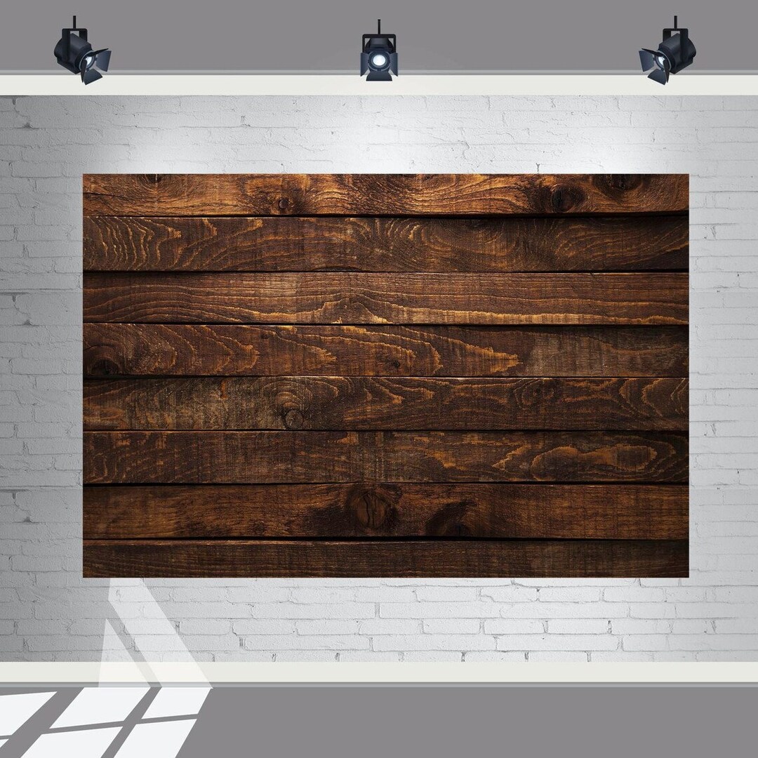 7X5 FT Rustic Wooden Wedding, Bridal, Birthday Backdrop | Rustic Wood ...