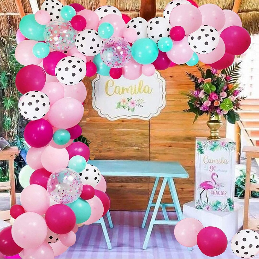 Pink Doll Balloon Garland Birthday Party Decorations | Baby Shower ...