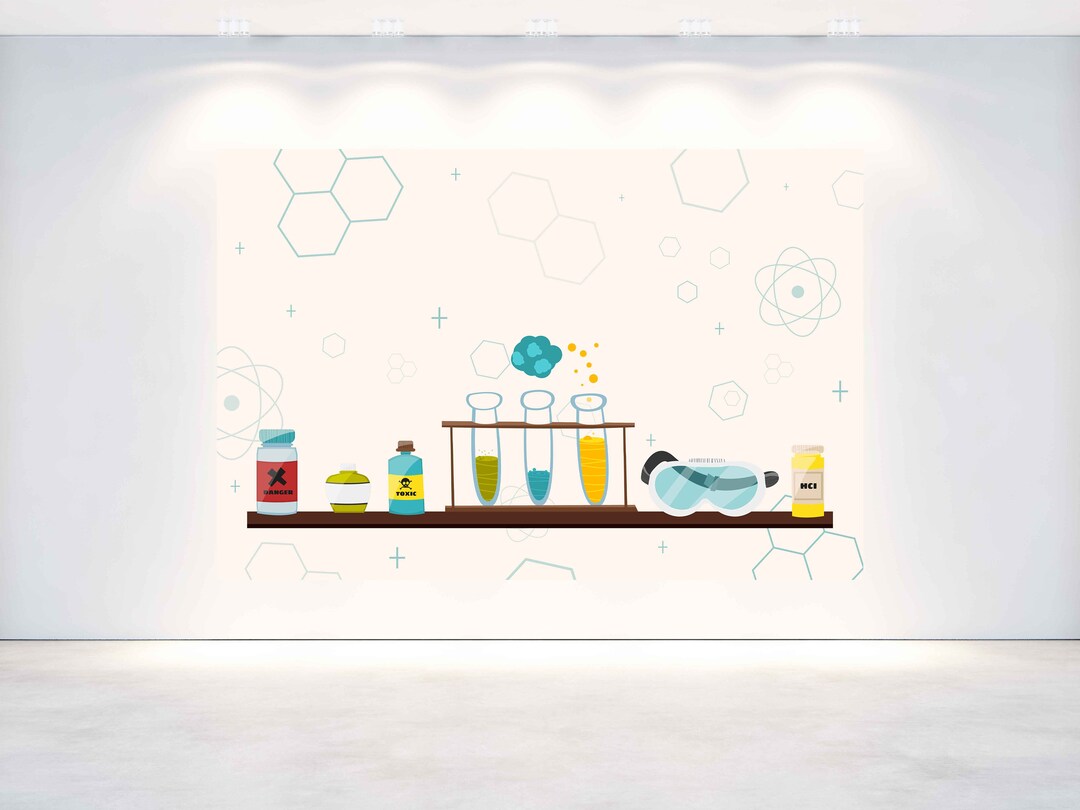 7X5FT Science Birthday Party Decorations Backdrop | School Lab Theme ...