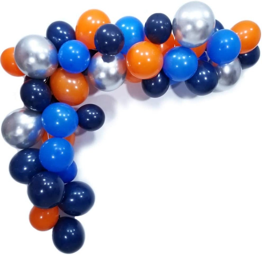 Blue and Yellow Balloon Garland Birthday Party Decorations Baby Shower Room Layout Arch Cartoon ...