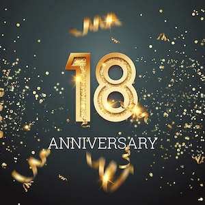 7X5 FT 18th Birthday Black and Gold Backdrop | Birthday Background for ...