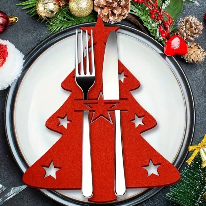 Felt Cutlery Christmas - Etsy