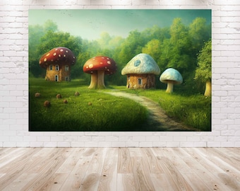 Enchanted Forest Backdrop, Forest Party Backdrop, Magical Forest ...