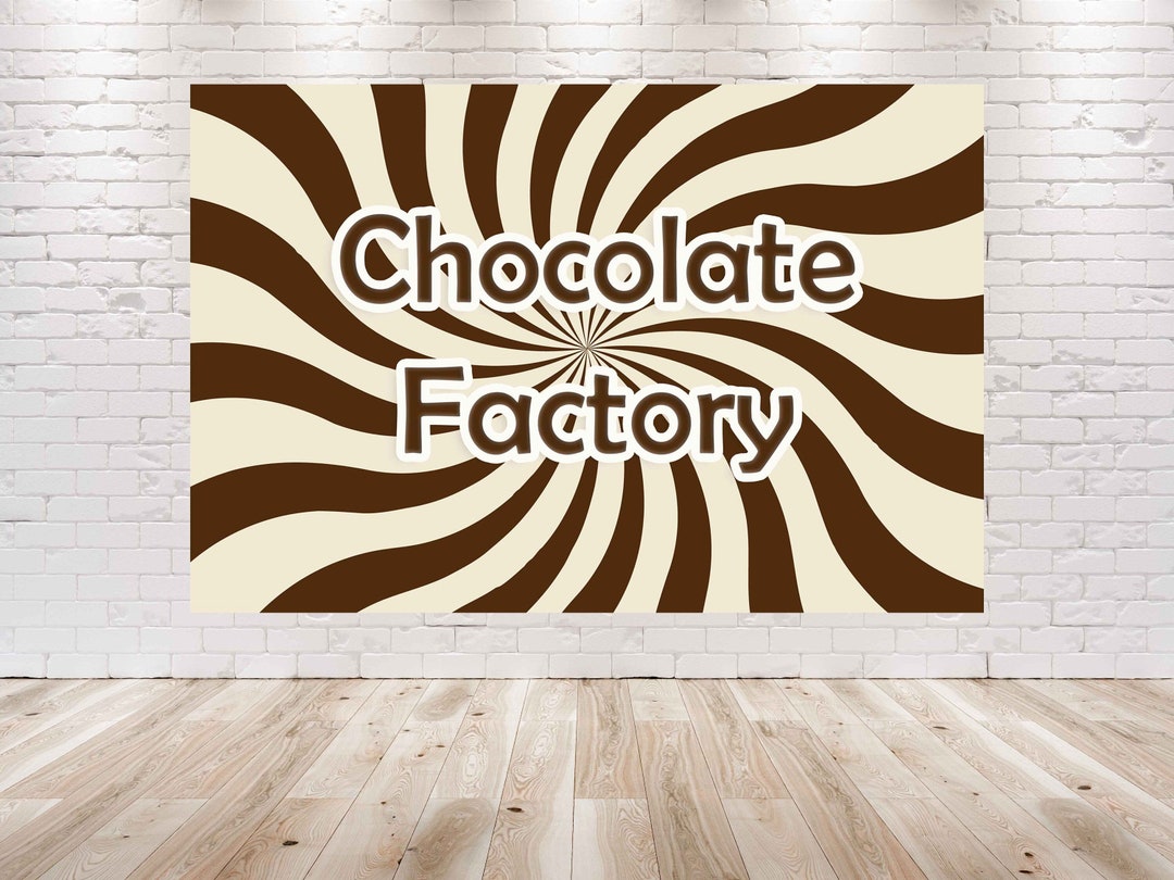 7X5FT Chocolate Factory Birthday Decorations Backdrop | Sweets Theme ...