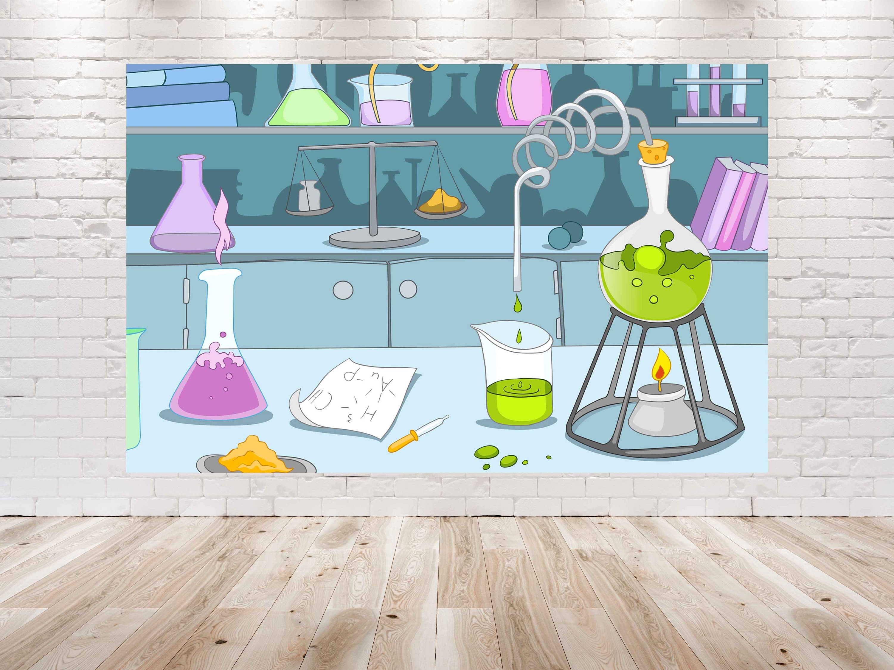 Science Lab Backdrop