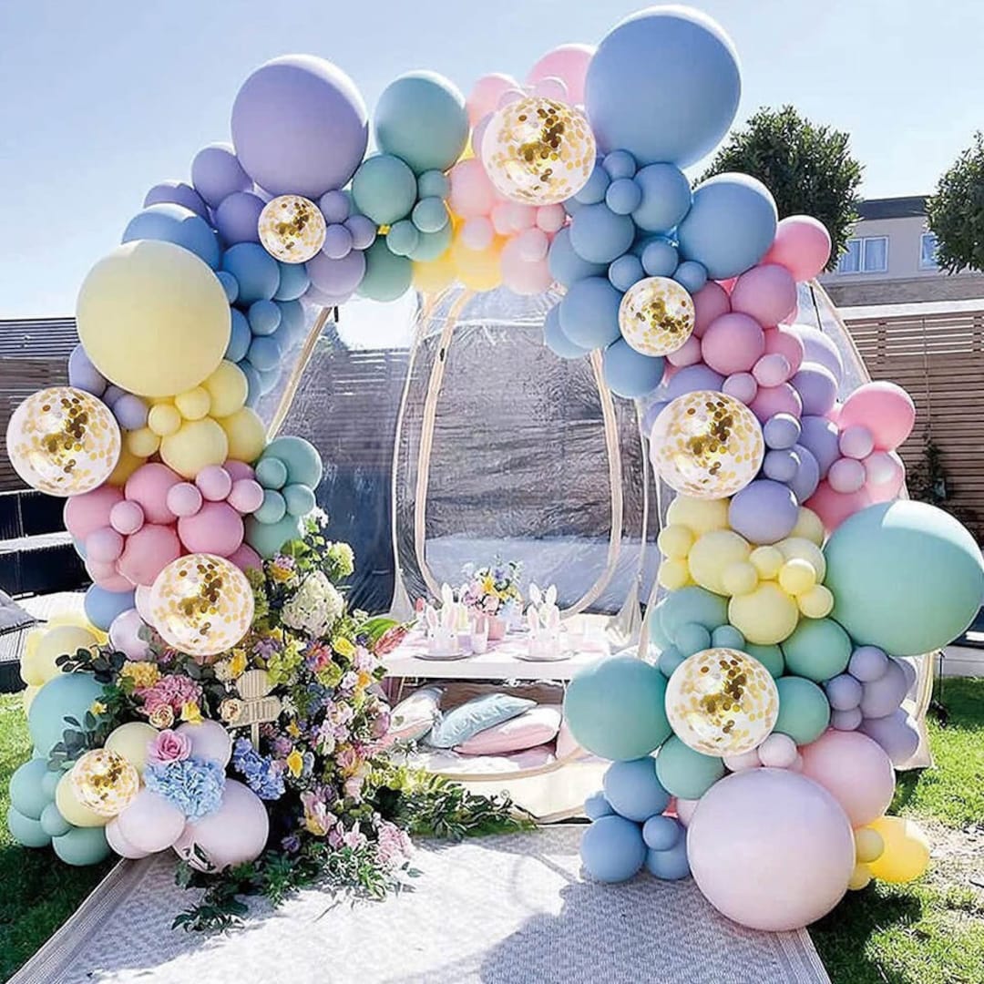 Pastel Colors Balloons Garland Birthday Party Decorations Baby Shower ...