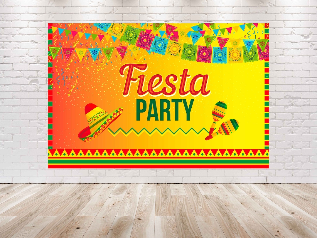 7X5FT Fiesta Party Decorations Backdrop Mexican Theme - Etsy
