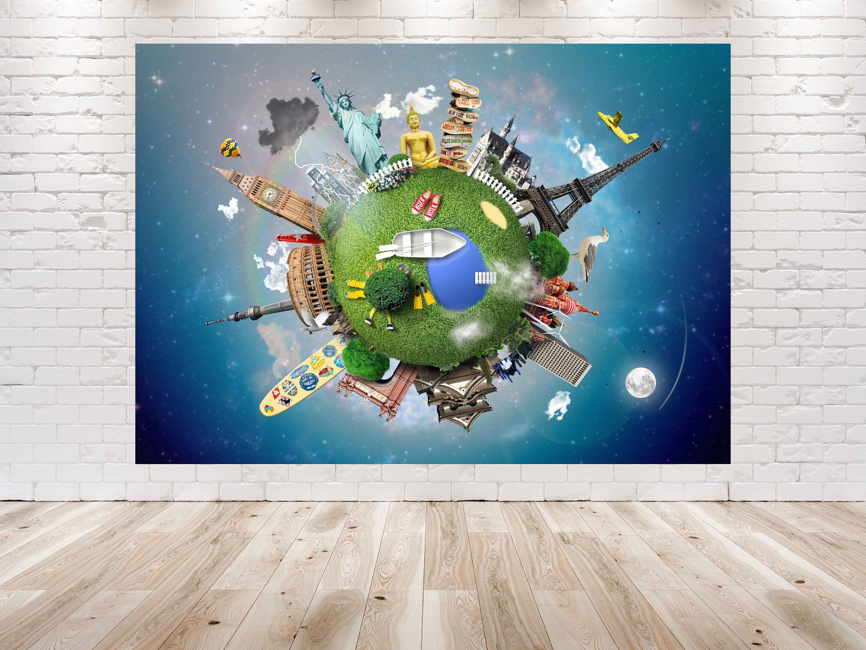 7x5ft Around The World Birthday Party Decorations Backdrop Etsy Australia