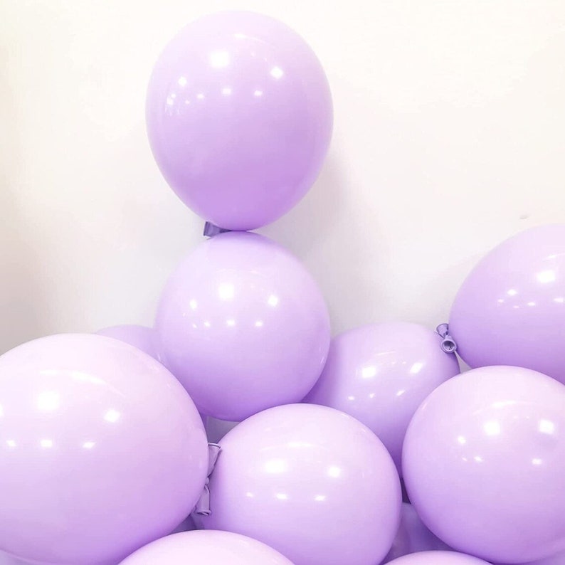 Pastel Purple and Pink Colors Balloons Garland Birthday Party - Etsy
