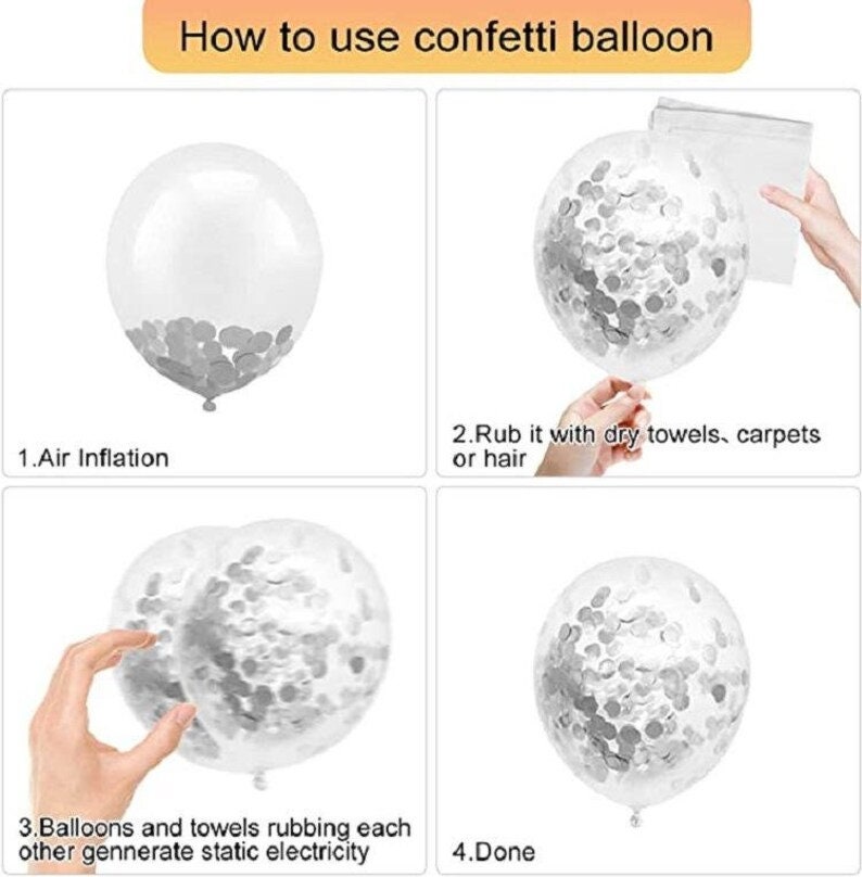 White & Silver Balloon Arch Kit: Party Garland Decorations - Etsy