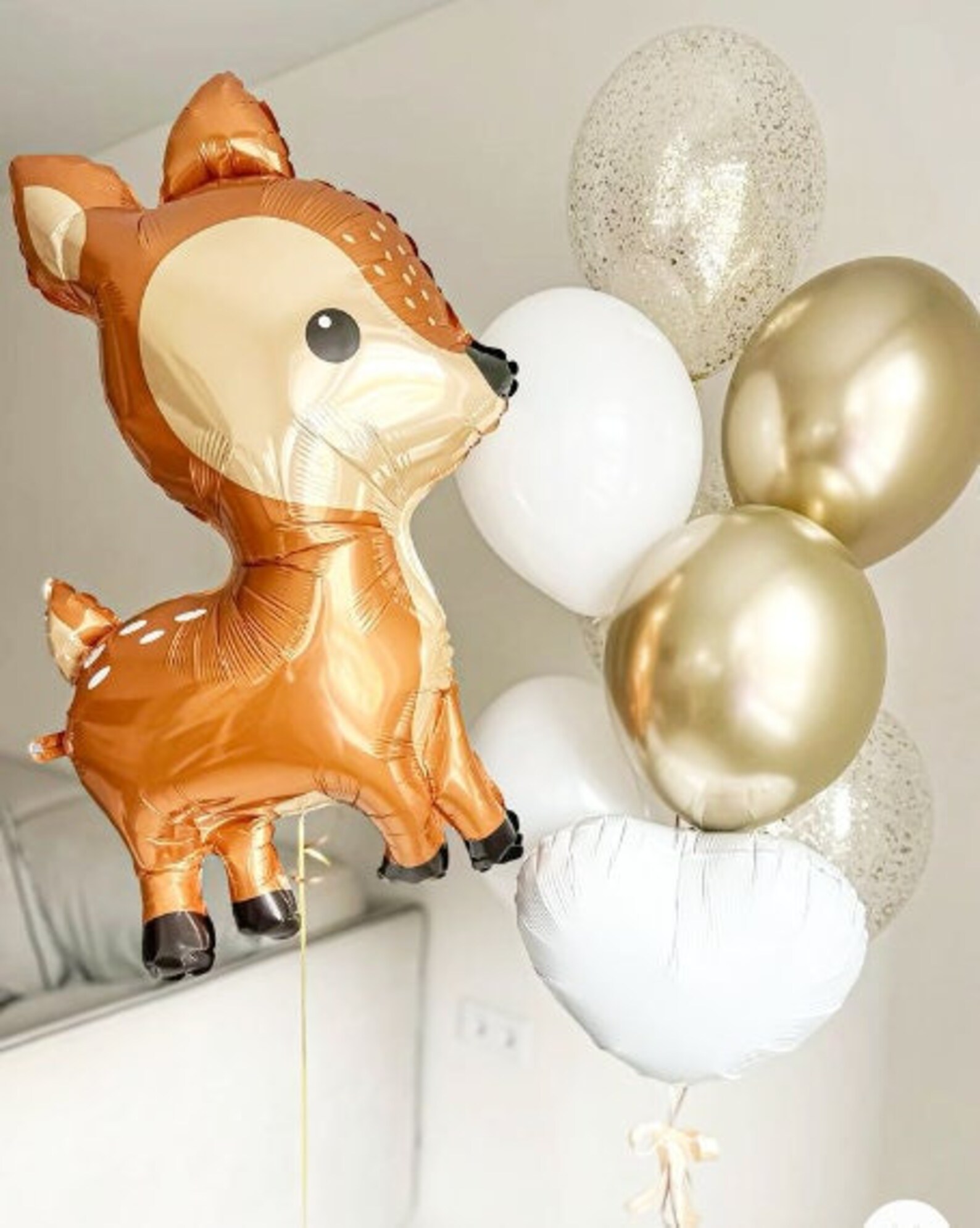 Charming Woodland Deer Balloon Bouquet - Ideal for Celebrations and ...