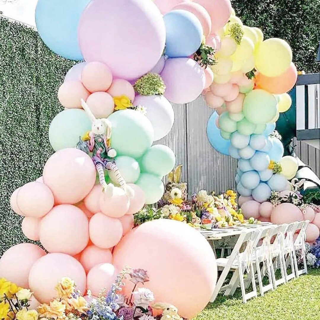 Pastel Colors Balloons Garland Birthday Party Decorations Baby Shower ...