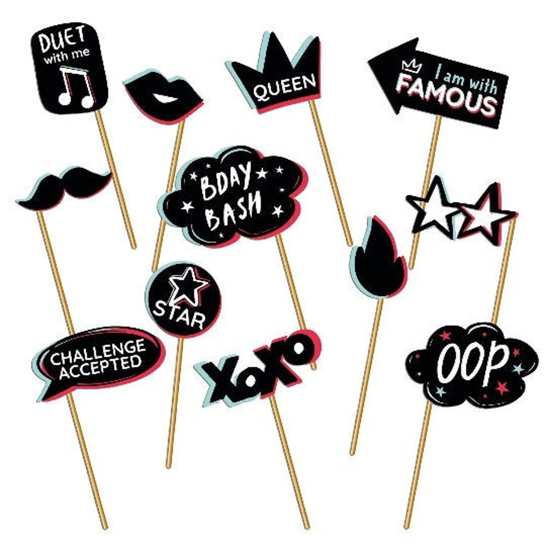 40th Birthday Party Photo Booth Props Forty Party Supplies - Etsy