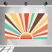 7X5FT Boho Rainbow Birthday Decorations Sun Backdrop Groovy Theme ...