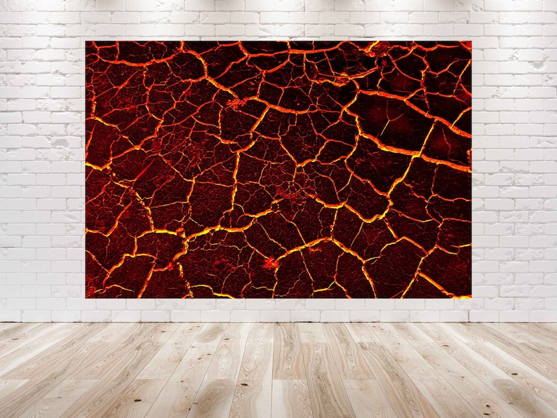 7X5FT Floor is Lava Party Decorations Backdrop | Volcano Blast Lava ...