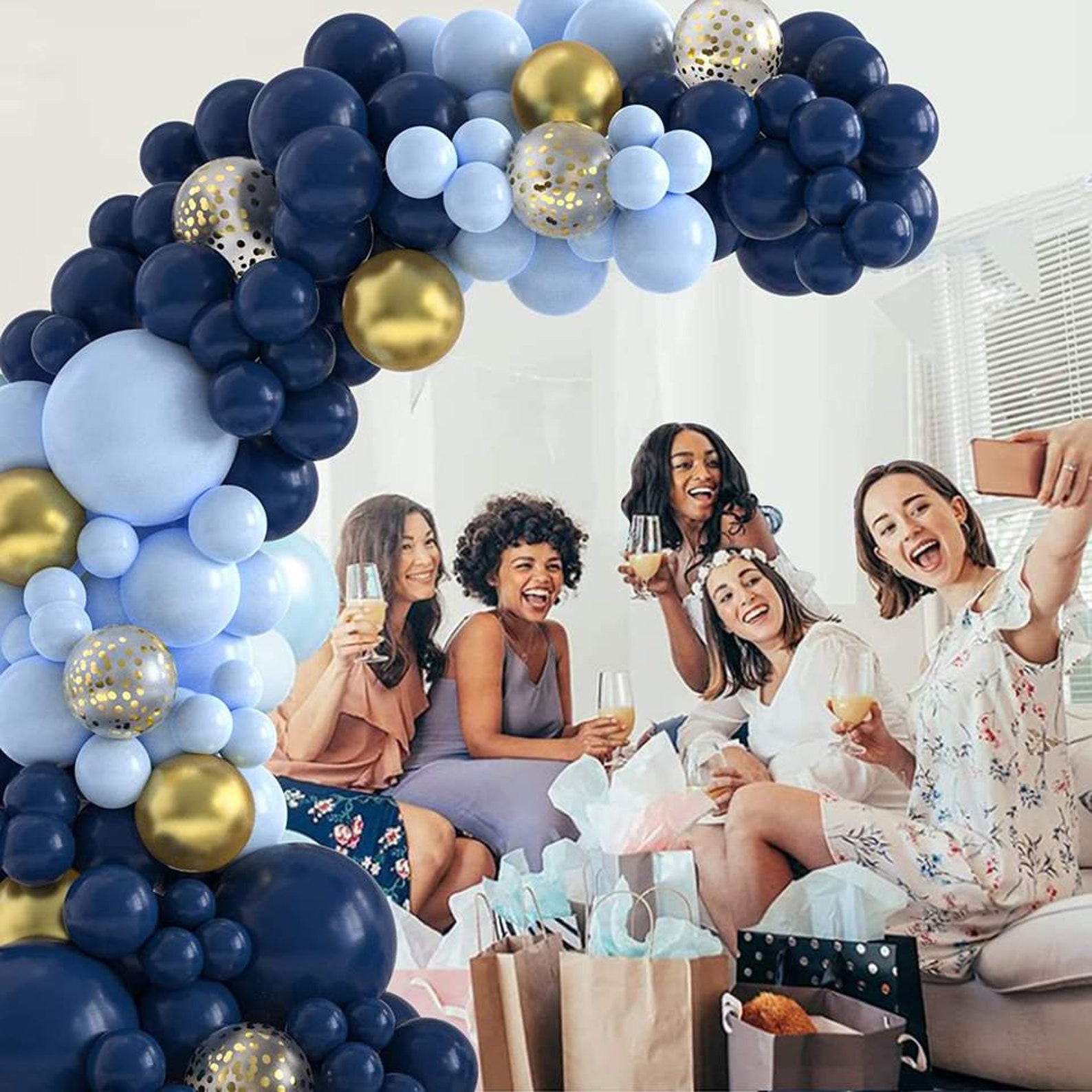 Navy Blue Balloon Garland Birthday Party Decorations Wedding - Etsy