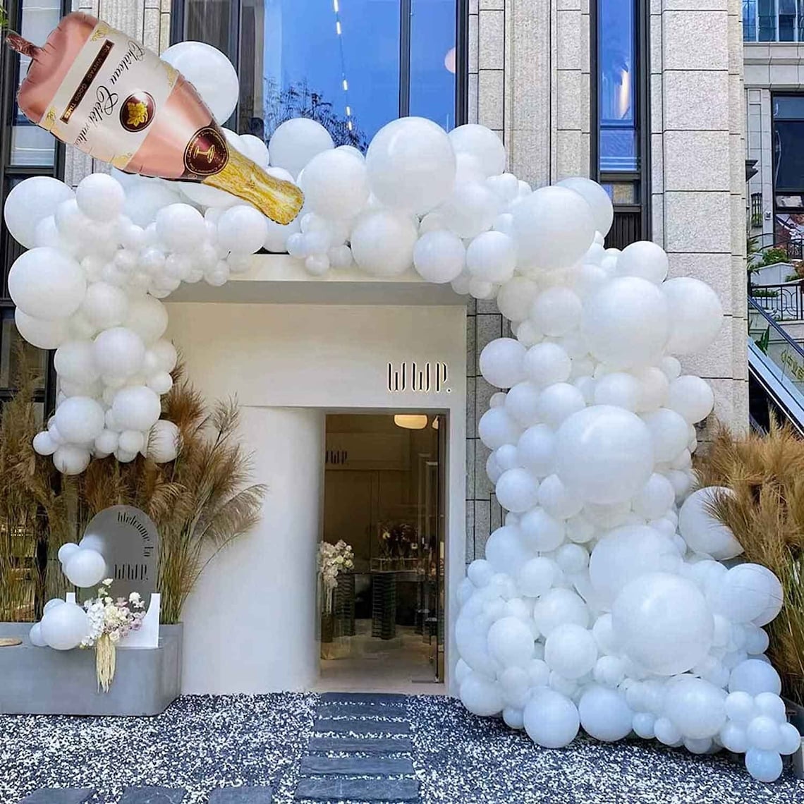 Champagne White Balloon Arch Kit Birthday Party Decorations - Etsy