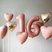 Sweet 16 Pink & Gold Balloon Set: Heart Birthday Decor - Etsy