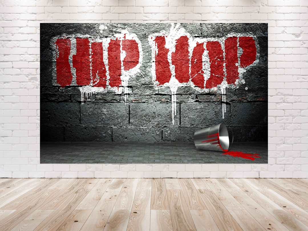 7X5FT Hip Hop Birthday Decorations Backdrop | 90s Rap Theme Background ...