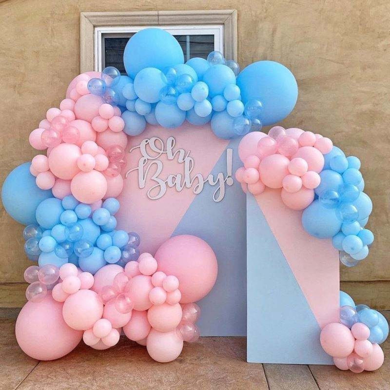 Pink and Blue Balloon Arch Kit: Gender Reveal Party Decorations - Etsy
