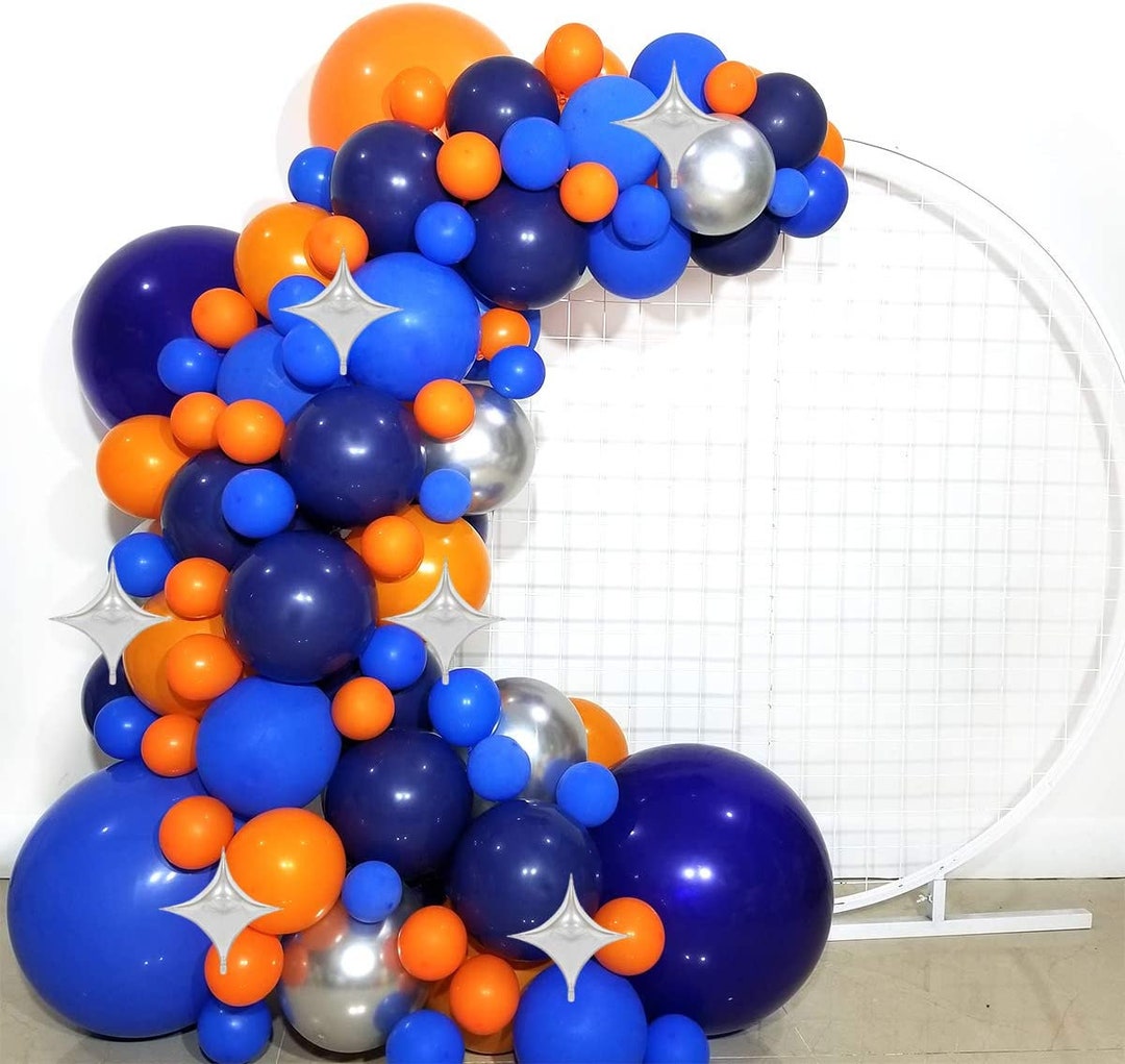 Blue and Yellow Balloon Garland Birthday Party Decorations Baby Shower Room Layout Arch Cartoon ...