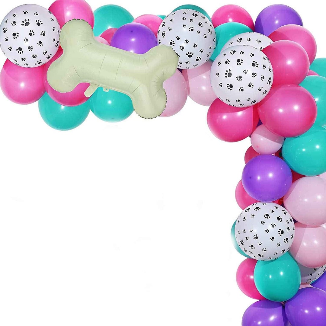 Pink Dog Balloon Garland Birthday Party Decorations | Baby Shower for ...