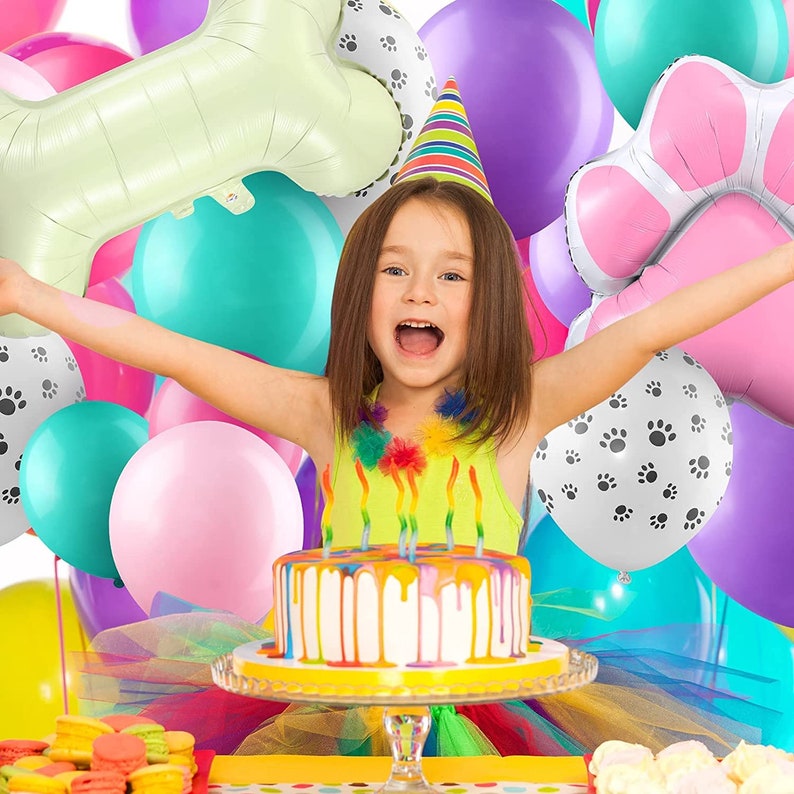 Pink Dog Balloon Garland Birthday Party Decorations Baby - Etsy