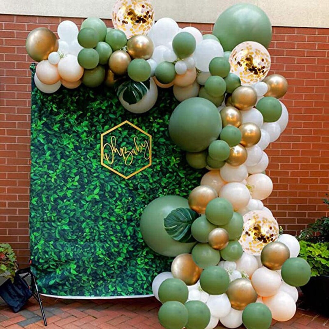 Sage Green Balloons Garland Birthday Party Decorations Wedding Baby ...