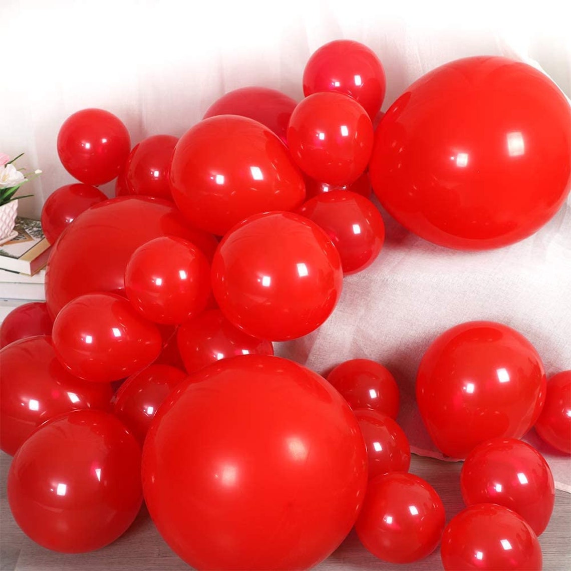 Red Silver and Gold Balloon Arch Kit Birthday Party - Etsy