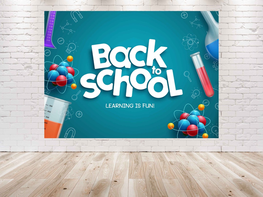 7X5 FT Back to School Party Decorations Backdrop School Banner Party ...