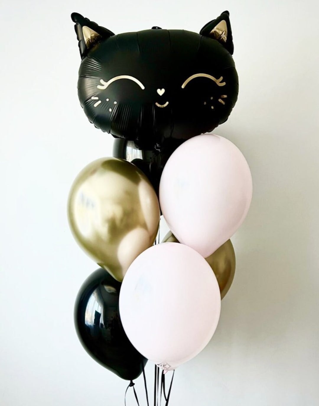 Adorable Black Cat Balloon Bouquet - Perfect for Celebrations and ...