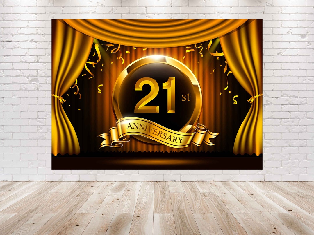 7X5FT Finally 21 Birthday Backdrop | Twenty One Birthday Background for ...