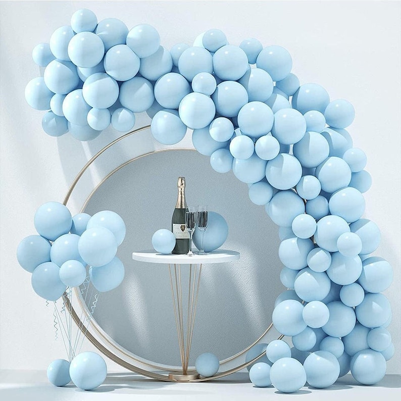 Light Blue Balloon Garland Birthday Party Decorations - Etsy