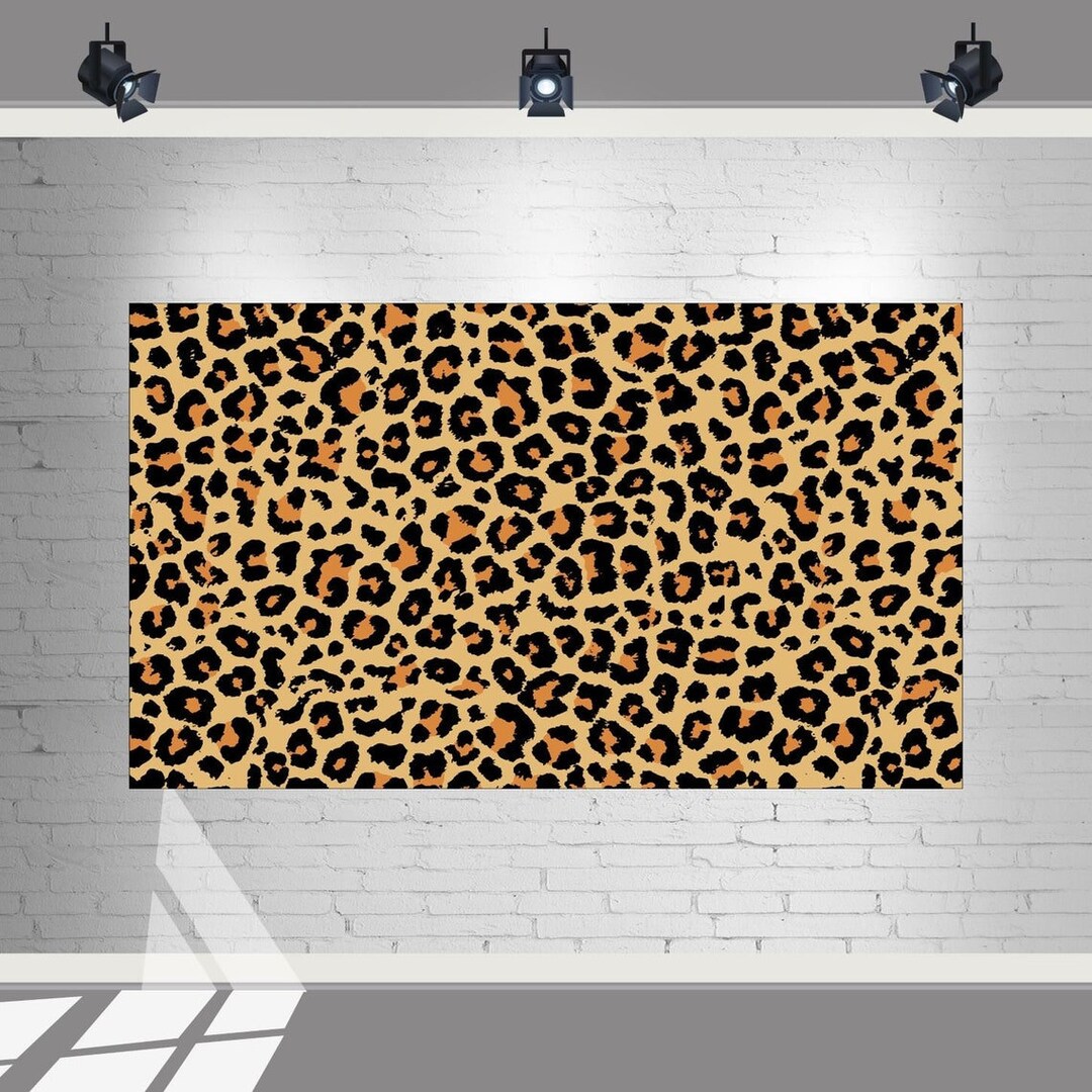 7X5 FT Leopard Jungle Backdrop Bridal Shower , Birthday Party ...