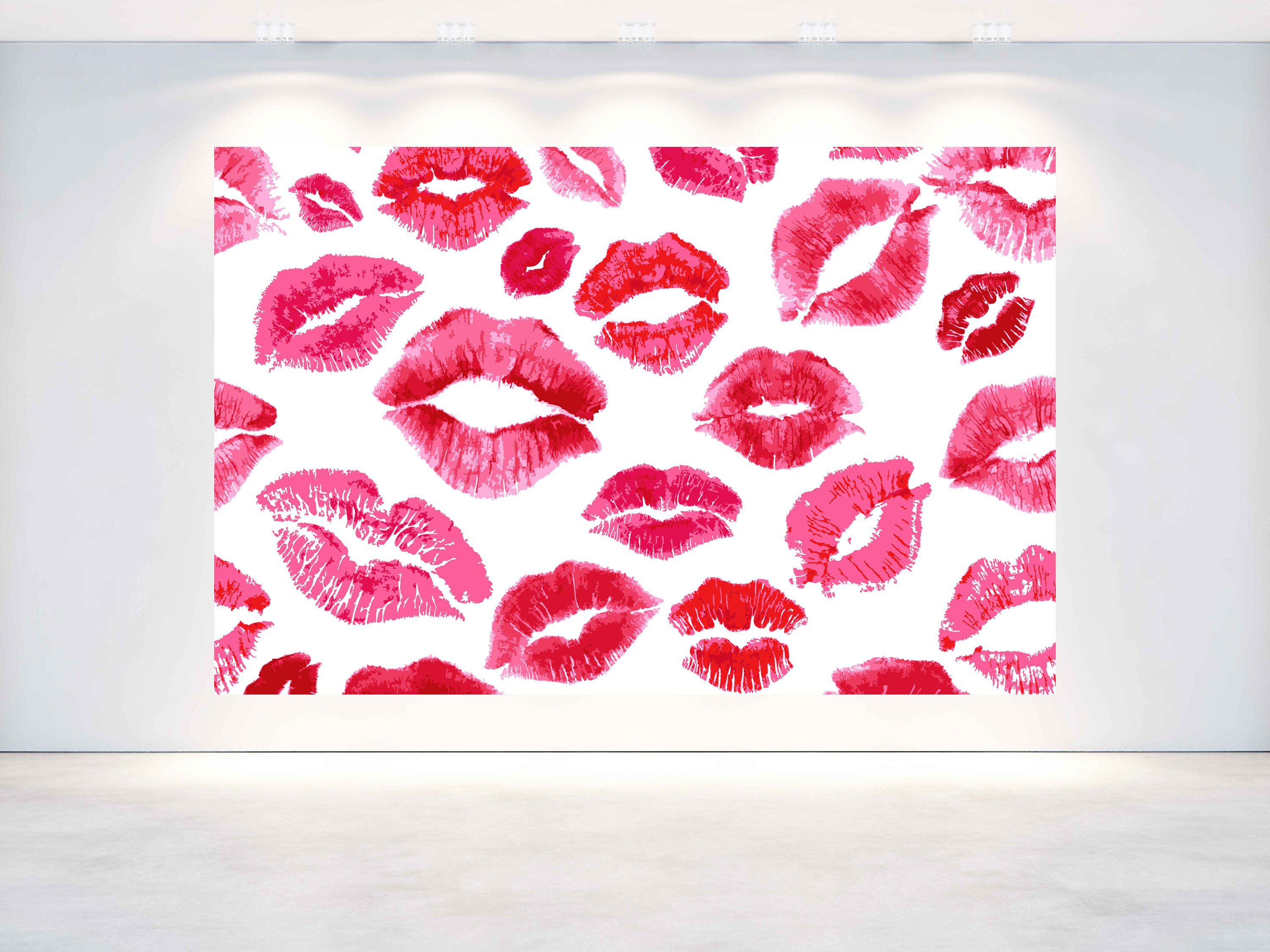 Lips Birthday Party Backdrop: Beauty Makeup Theme Photo Booth (7X5FT ...