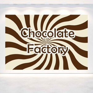 7X5FT Chocolate Factory Birthday Decorations Backdrop | Sweets Theme ...