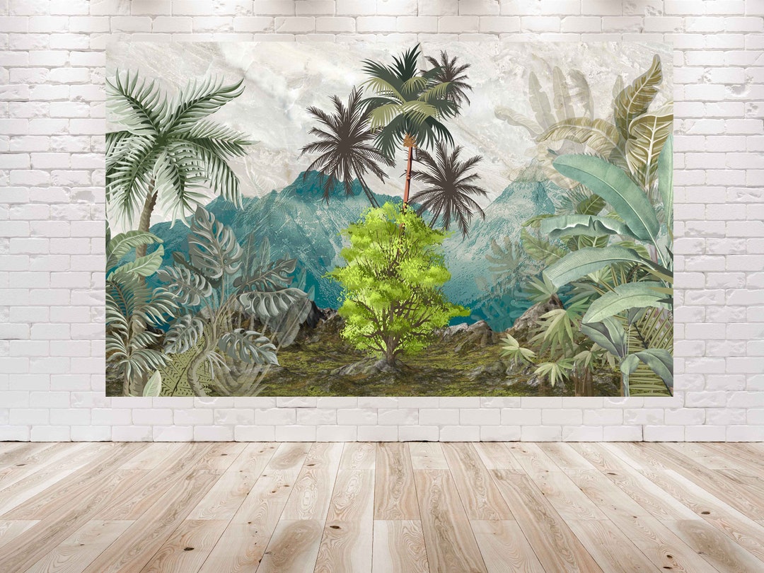 7X5FT Boho Jungle Birthday Party Decorations Backdrop | Jungle Animals ...