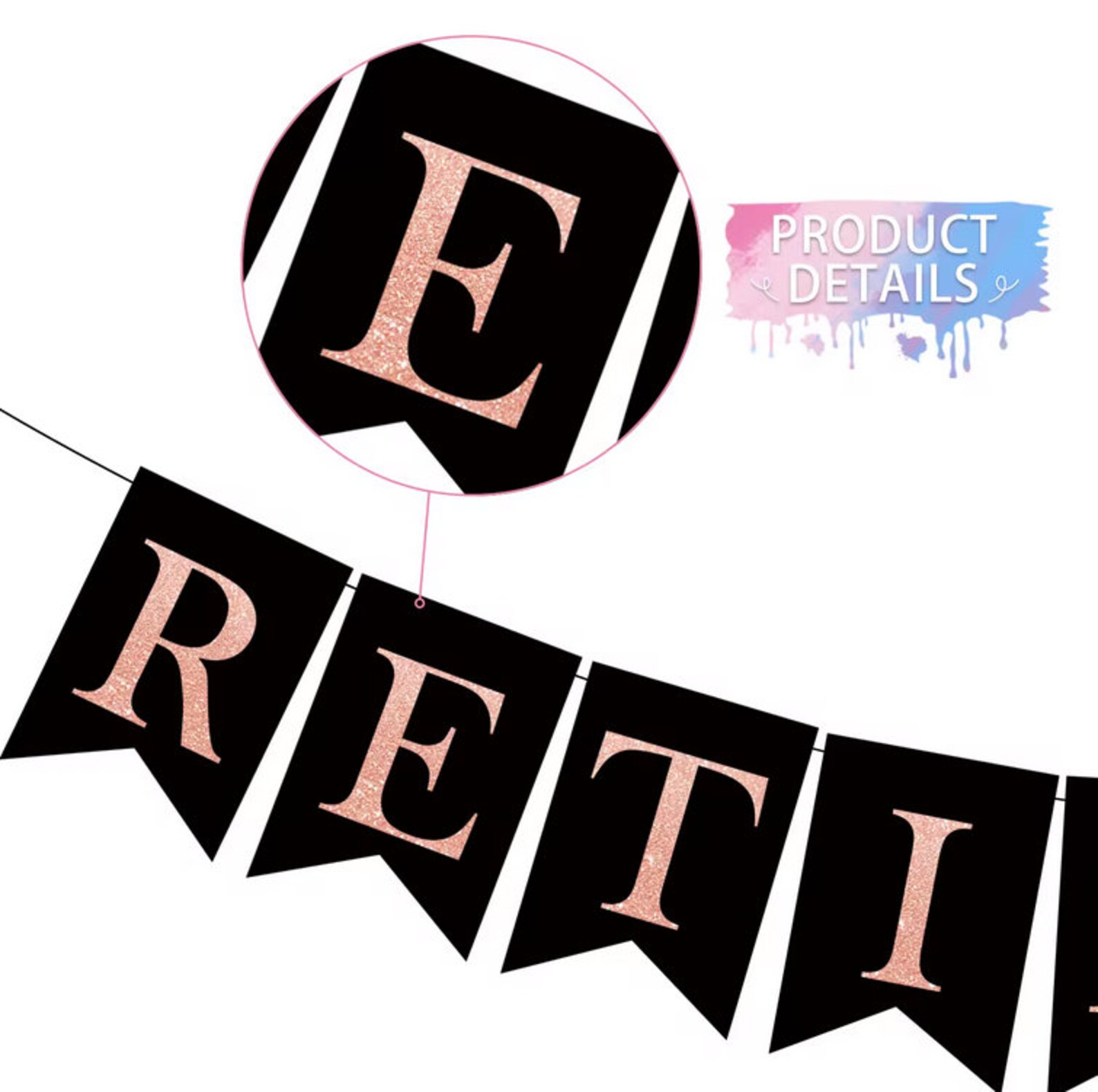 Happy Retirement Banner With LED Lights | Party Decorations ...