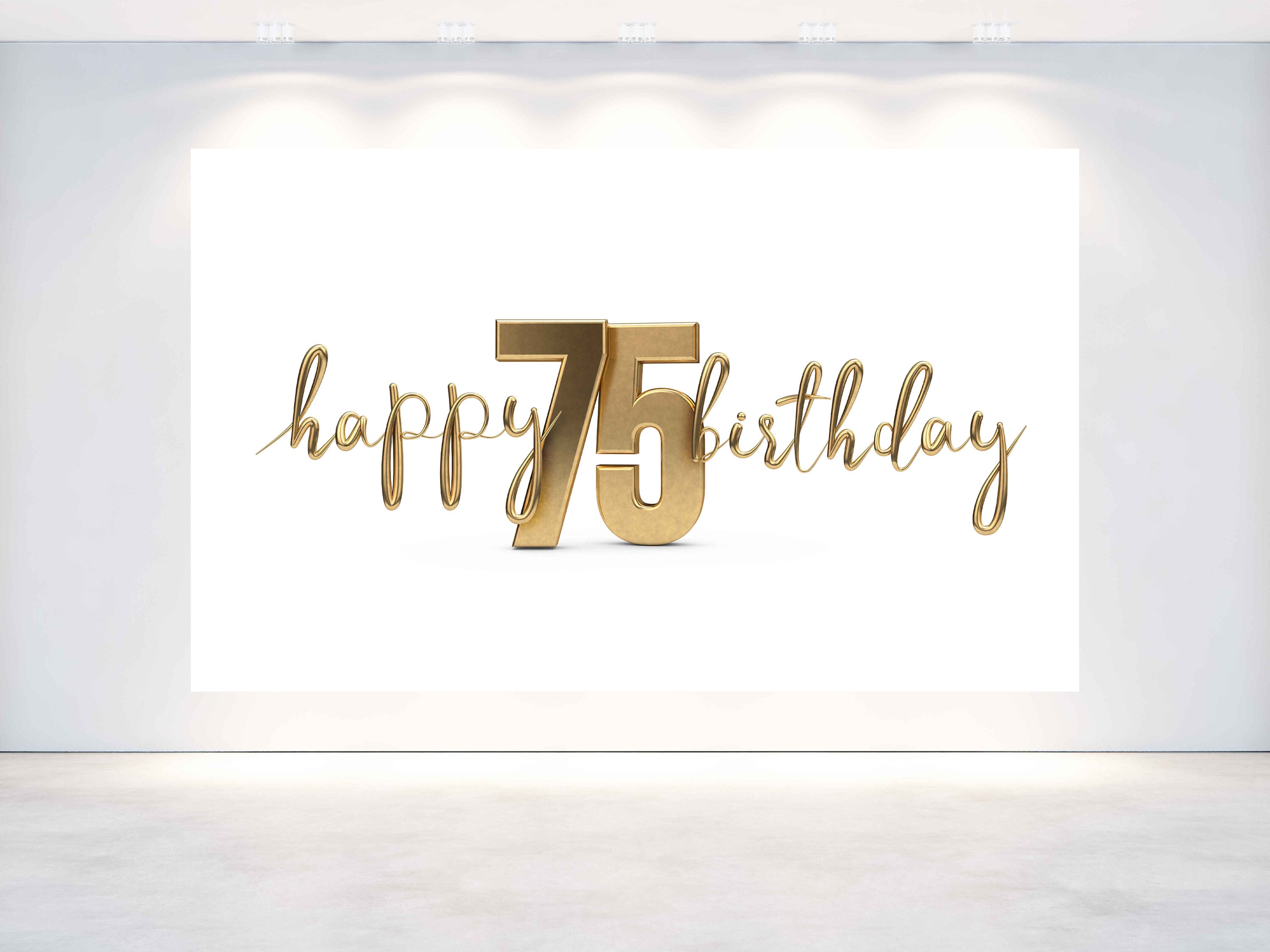 75th Birthday Backdrop: Photo Poster, Party Decorations, 7x5 FT - Etsy