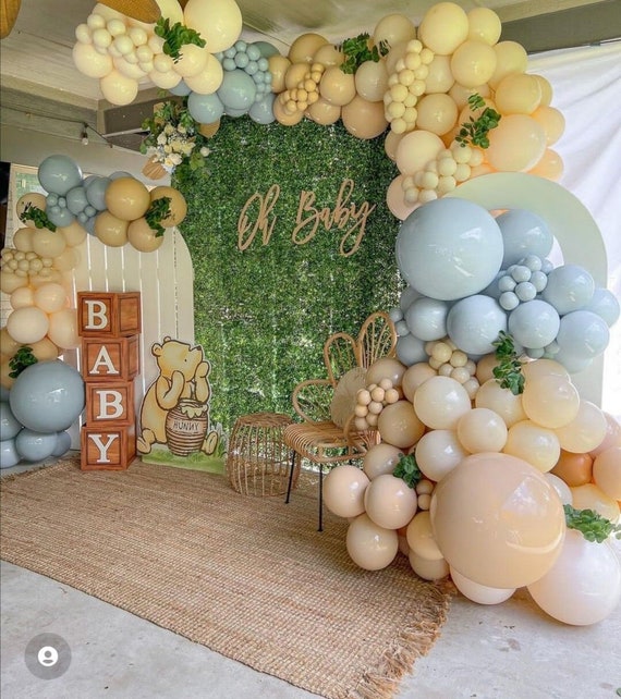 Decoraciones Para Baby Shower En Tonos Azules Y Amarillos