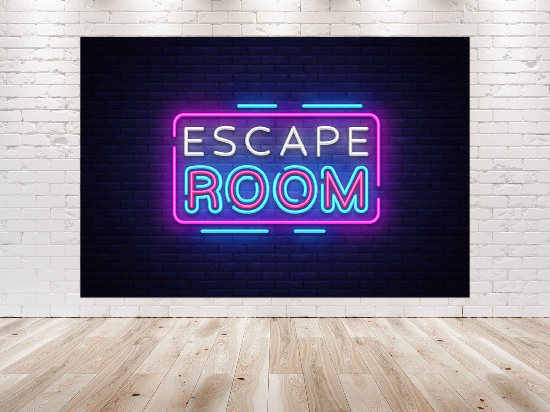 7X5FT Escape Room Party Decorations Backdrop | Game Theme Background ...