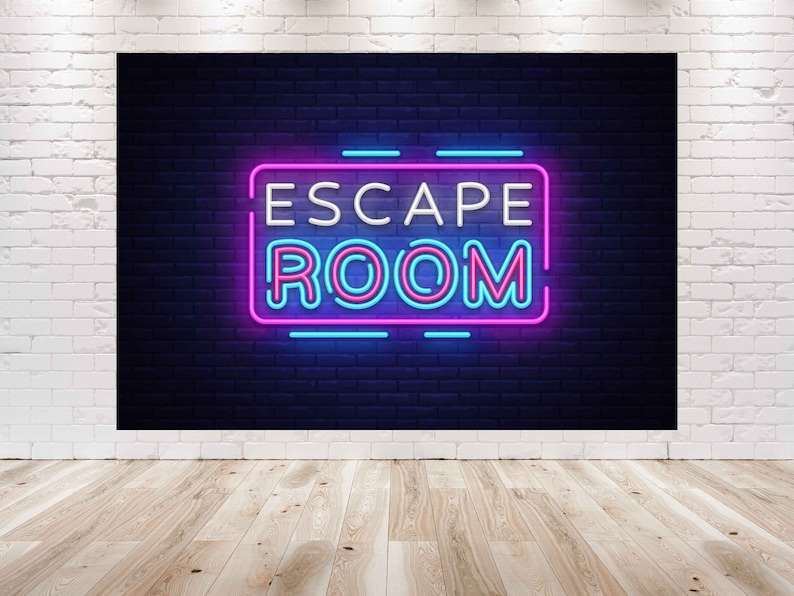 7X5FT Escape Room Party Decorations Backdrop Game Theme - Etsy