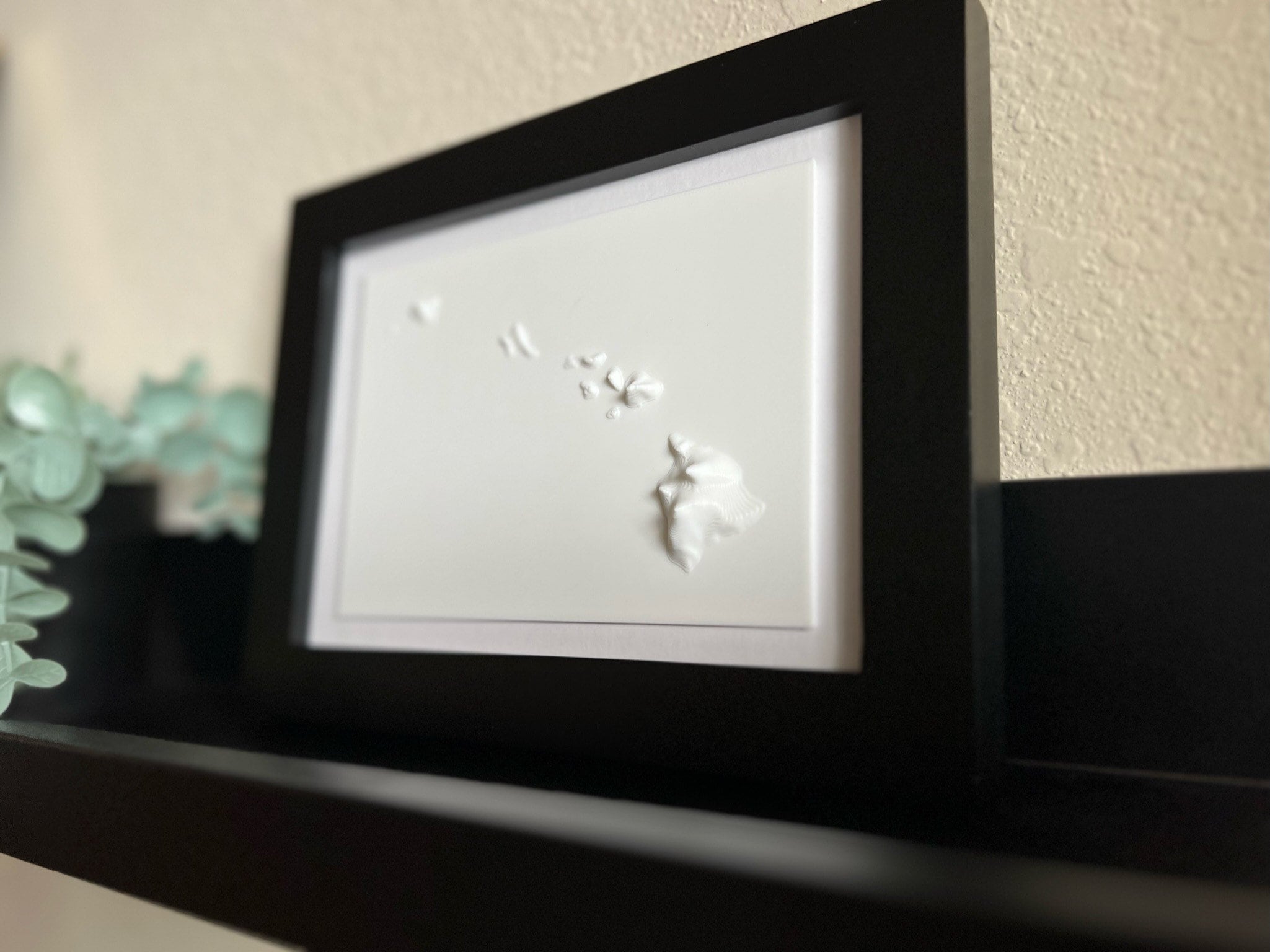 Hawaii Islands - 3D Printed Topographic Map Wall or Desk Art Decor With ...