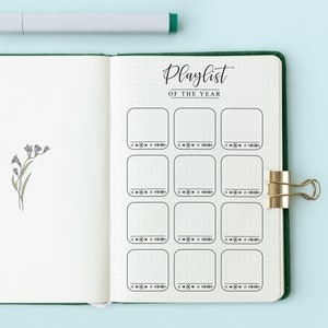 Yearly Trackers Bundle, Bullet Journal A5 Yearly Inserts, Printable ...