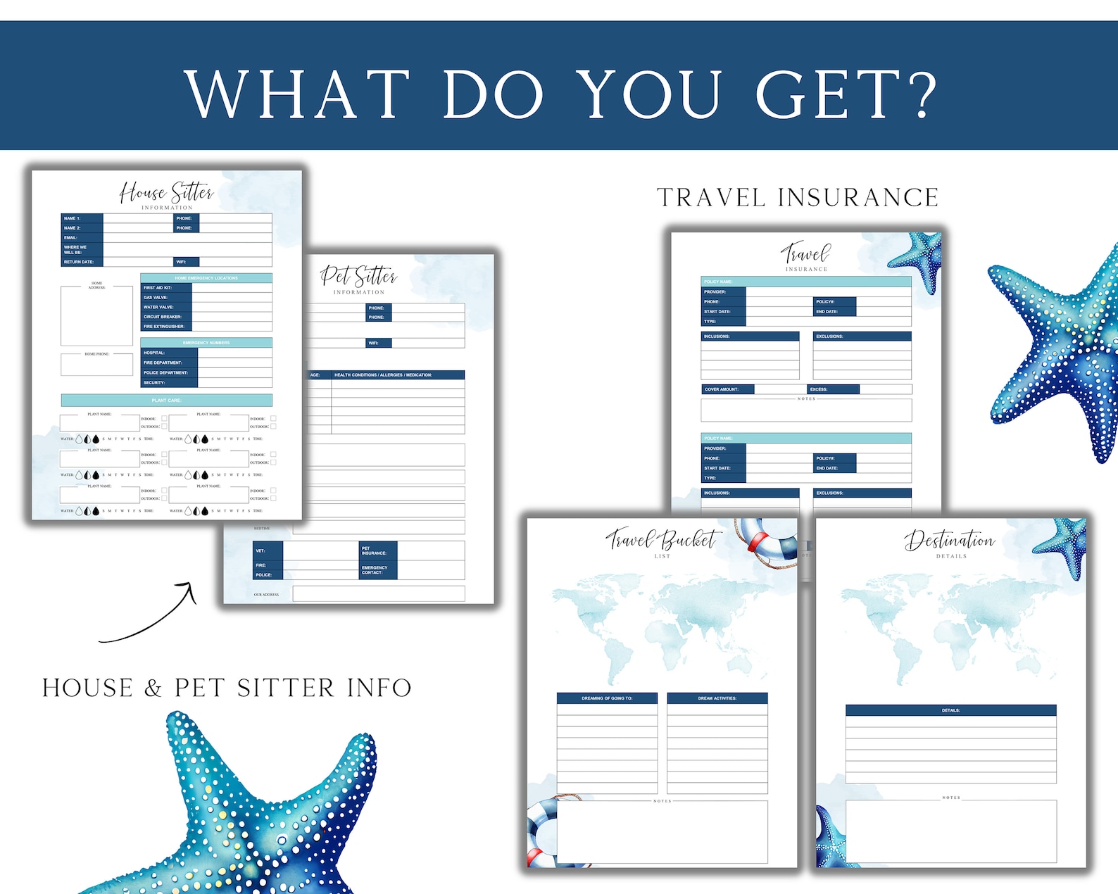 Cruise Planner Printable, Travel Itinerary, Destination Planner ...