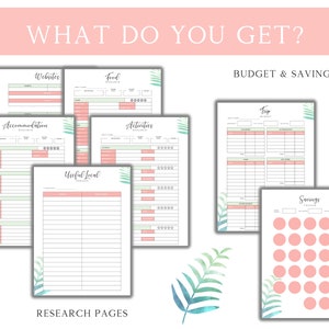 Printable Travel Planner, Printable Vacation Planner, Holiday Checklist ...