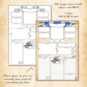 Dnd Character Sheet Download, Dungeons and Dragons RPG, Dnd Character ...