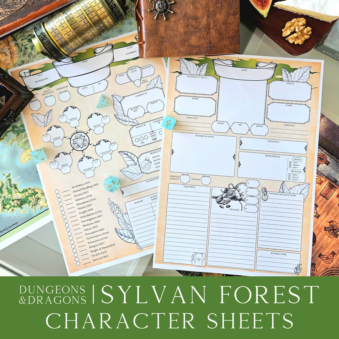 Dnd Character Sheet Download Dungeons and Dragons RPG Dnd - Etsy
