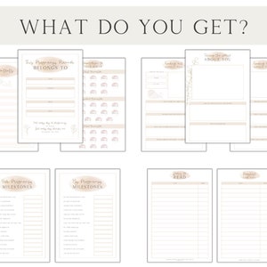 Boho Printable Pregnancy Planner Pregnancy Journal, Baby Memory Book ...